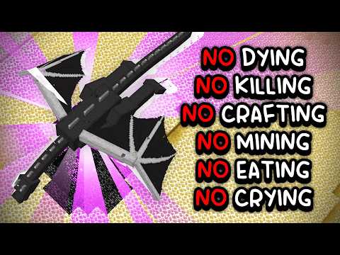 I Beat Minecraft Without Getting a SINGLE Advancement