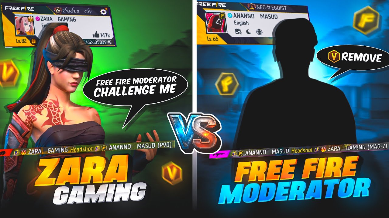 ZARA GAMING vs Free Fire Moderator 🔥 Who Will Win - YouTube