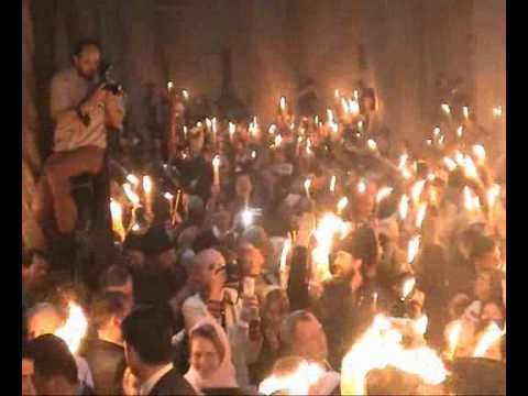 The Holy Fire -- Church of the Holy Sepulchre, Holy Saturday - YouTube