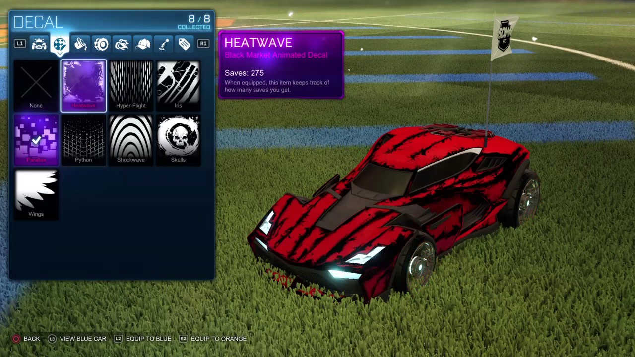 Rocket League # heatwave and parallax - YouTube
