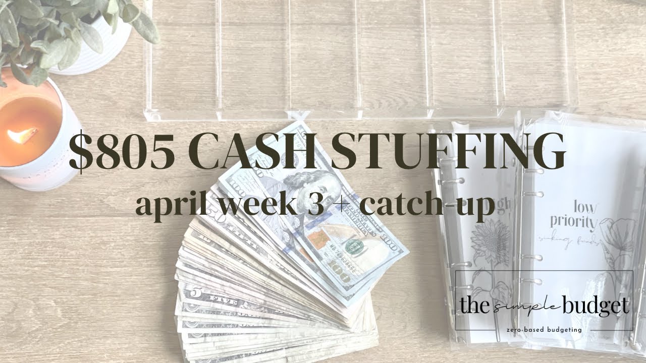 cash envelope stuffing | $805 | zero based budgeting | catch up - YouTube