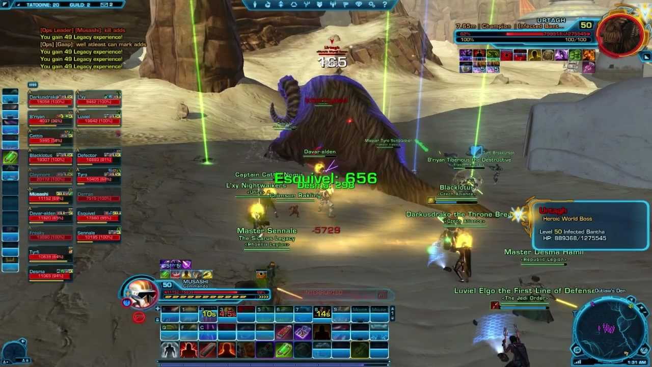 SWTOR Rakghoul World Event Boss - Urtagh - YouTube