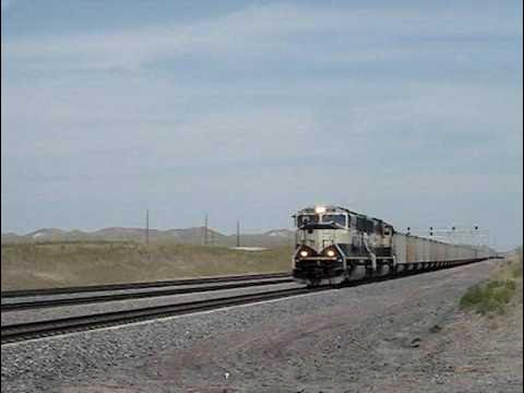 More BNSF Coal Trains in Powder River Basin - YouTube