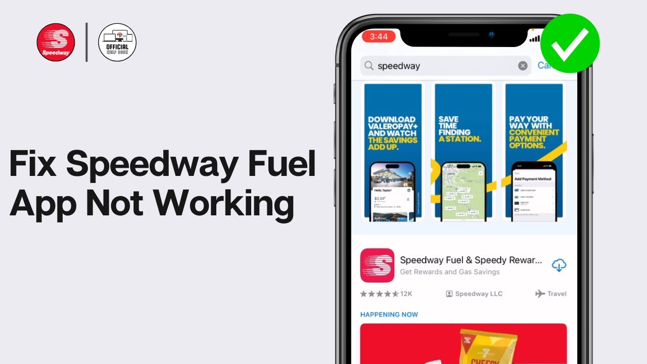 How To Fix Speedway Fuel App Not Working 2024 | Speedway Fuel App Not ...