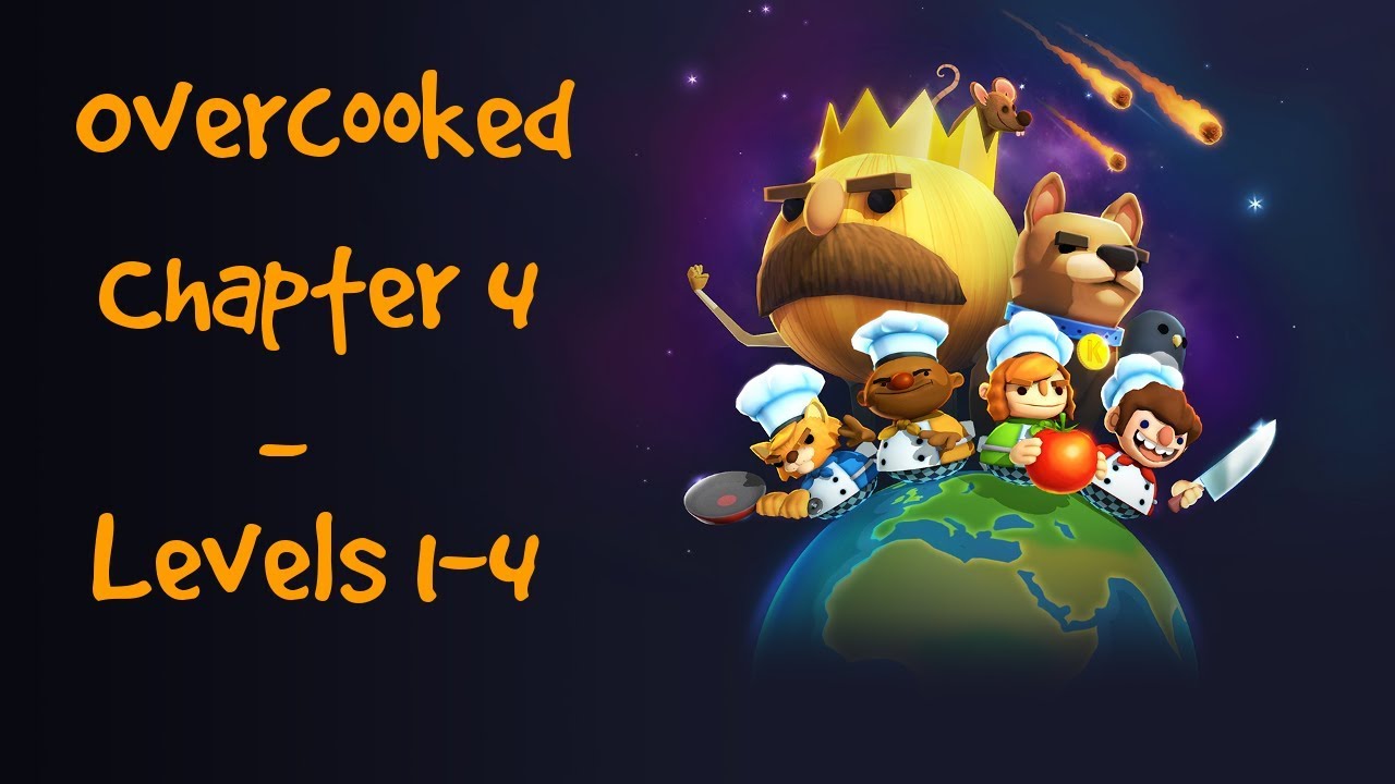 Overcooked Chapter 4 - LEVELS 1-4, 2 PLAYERS, 3 STARS WALKTHROUGH - YouTube