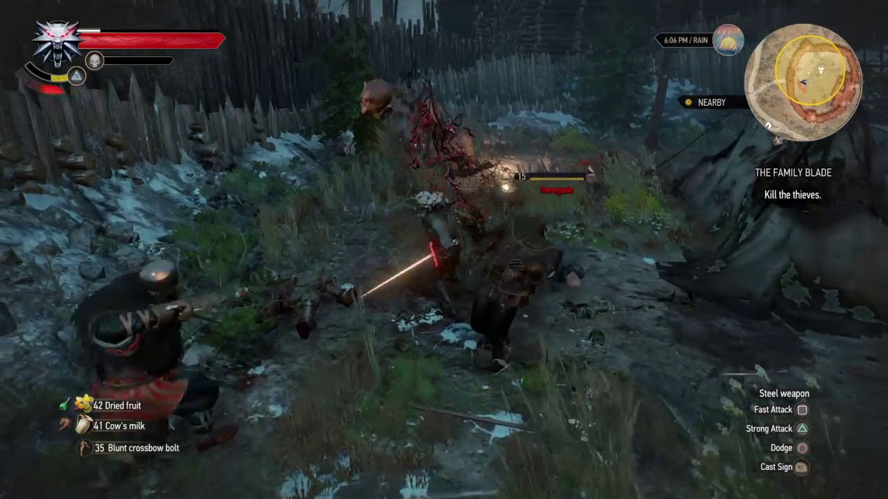 The Witcher 3 bandit camp - YouTube