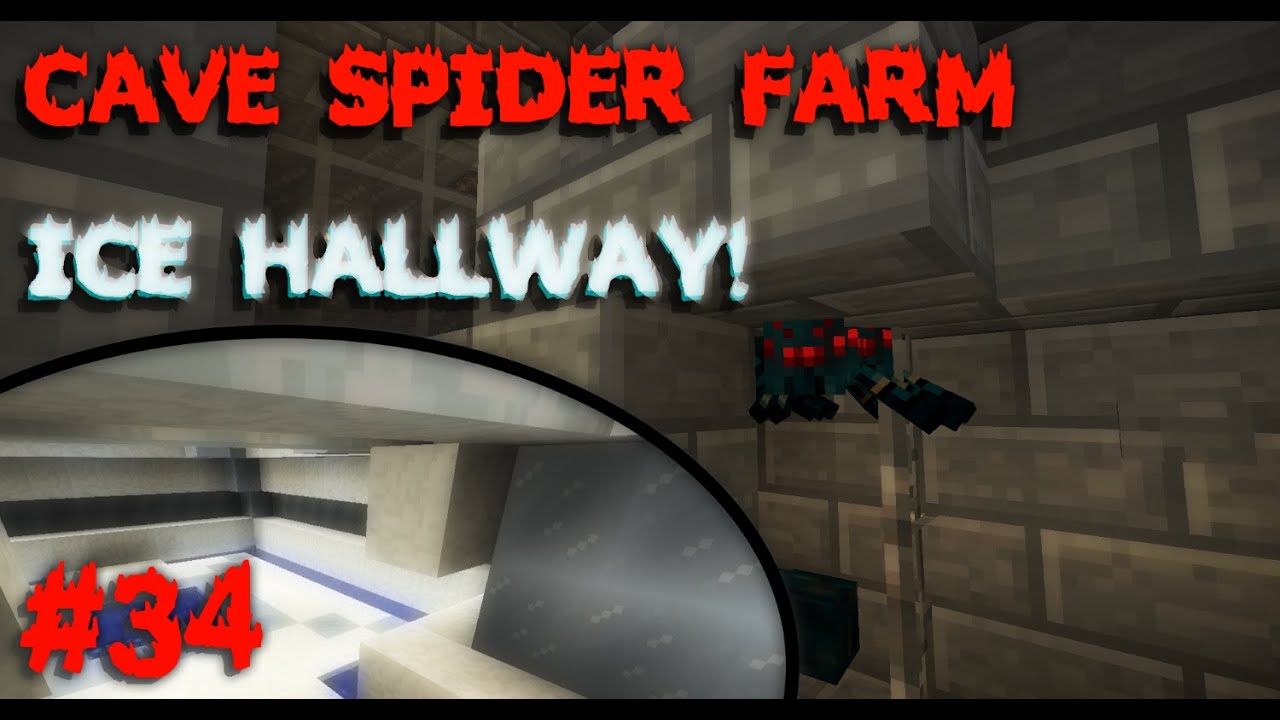 Automatic Spider Farm/Ice Area! | Minecraft Vanilla 1.8 Survival Ep. 34 ...