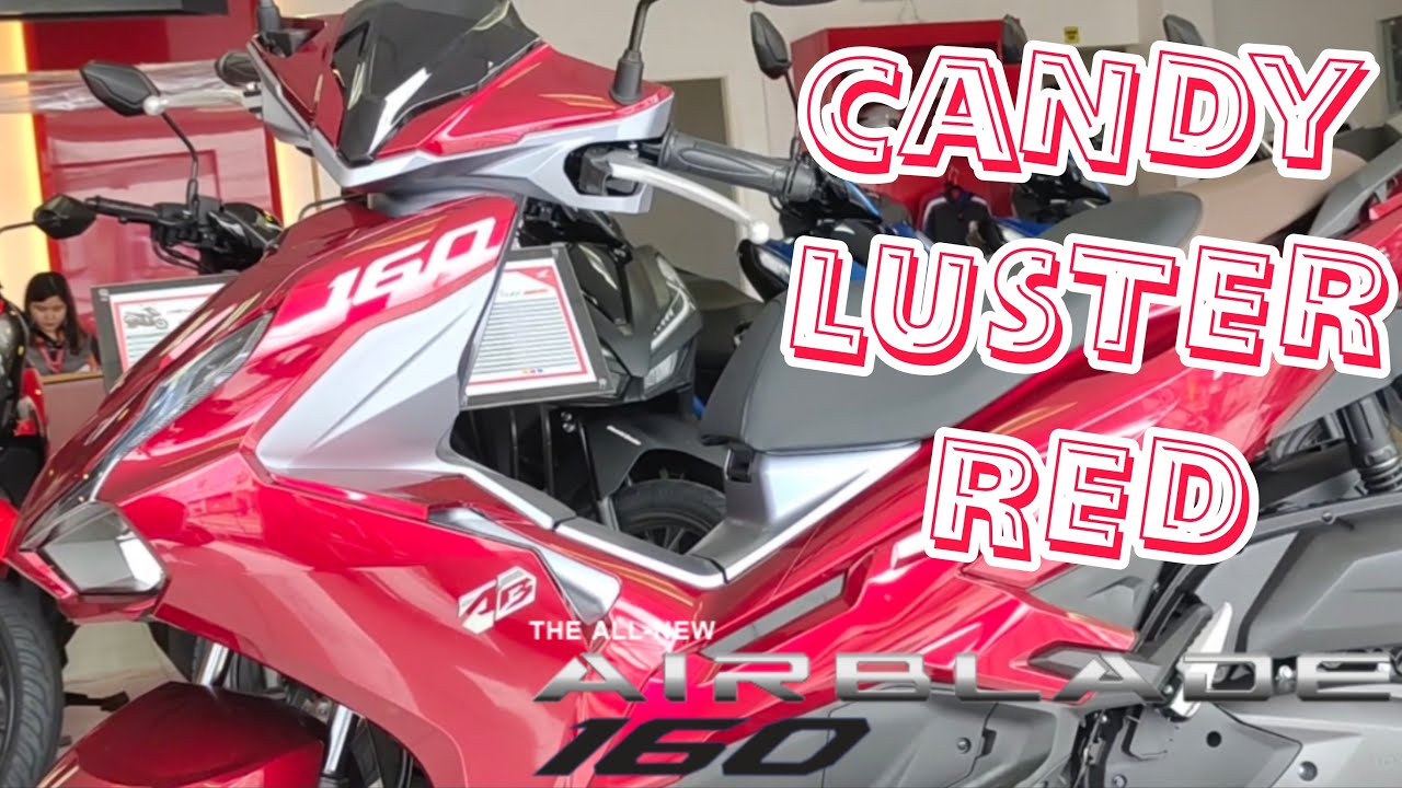All New AIRBLADE 160 - Candy Luster Red - Walk around, Specs & Price ...