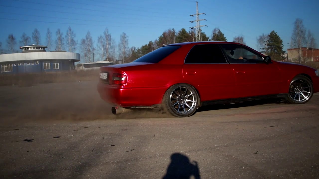 RED CHASER JZX100 Drift 1jz-ge vvti - YouTube