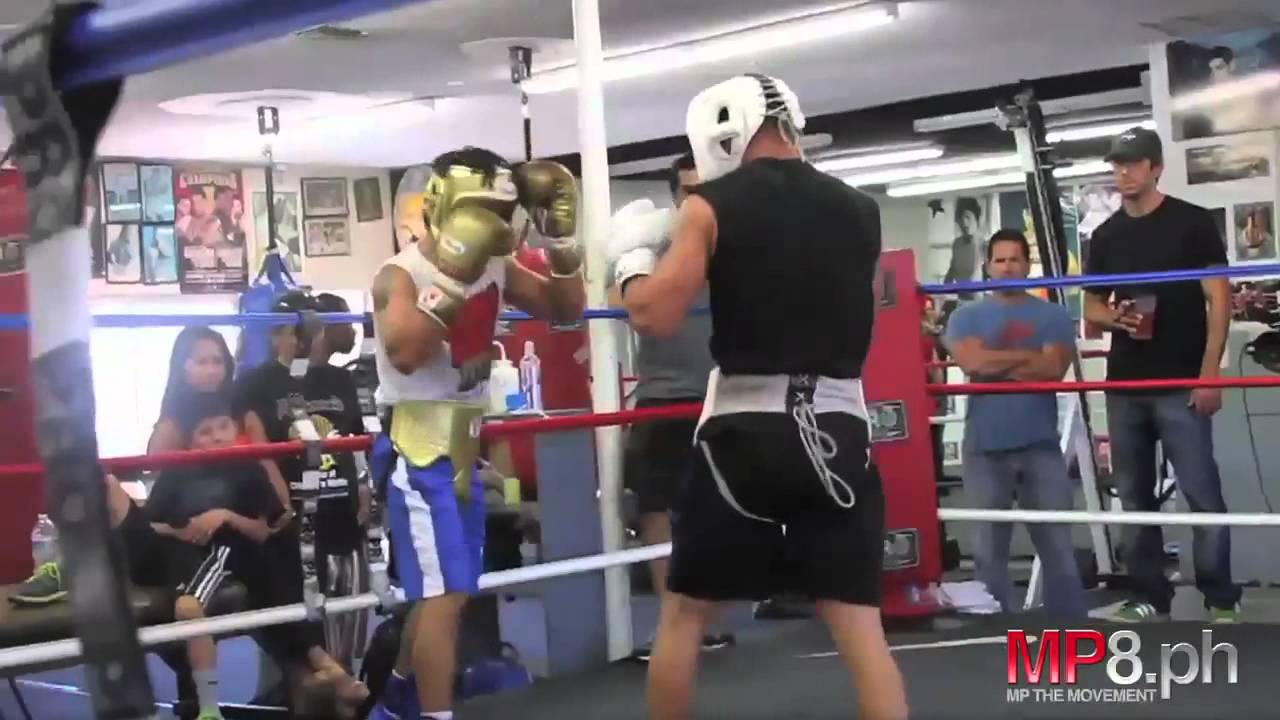 Manny Pacquiao - Manny Pacquiao Spars and Hits the Speed Bag - YouTube