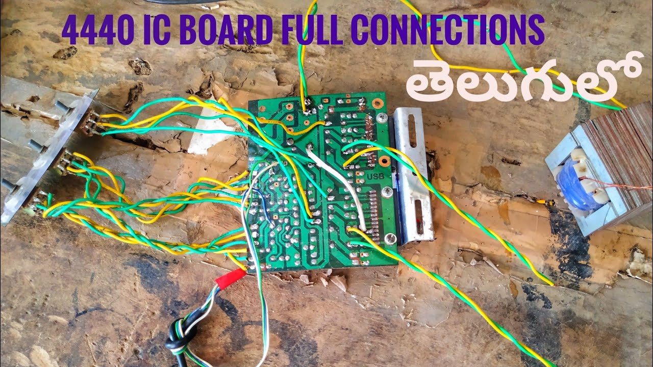 4440 ic board full connections | 4440 amplifier full wiring | 4440 ic ...
