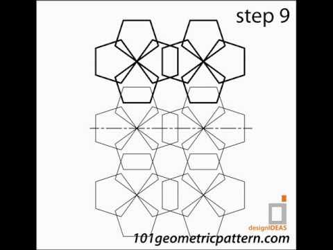 How To Create Geometric Pattern : Tutorial pattern 1 - YouTube