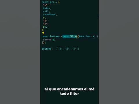 3 formas de eliminar valores #falsy de un #array en #Javascript - YouTube