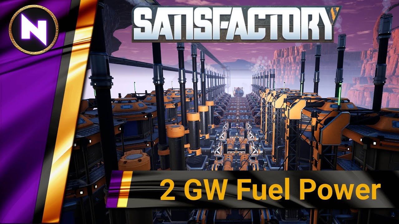 Satisfactory Update 3 Designs #7 FUEL POWER (2 GW) - YouTube