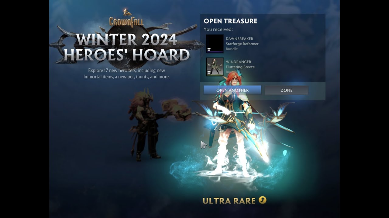 Dota 2 New Winter 2024 Heros' Horde 57 Treasures Opening and unitil ...