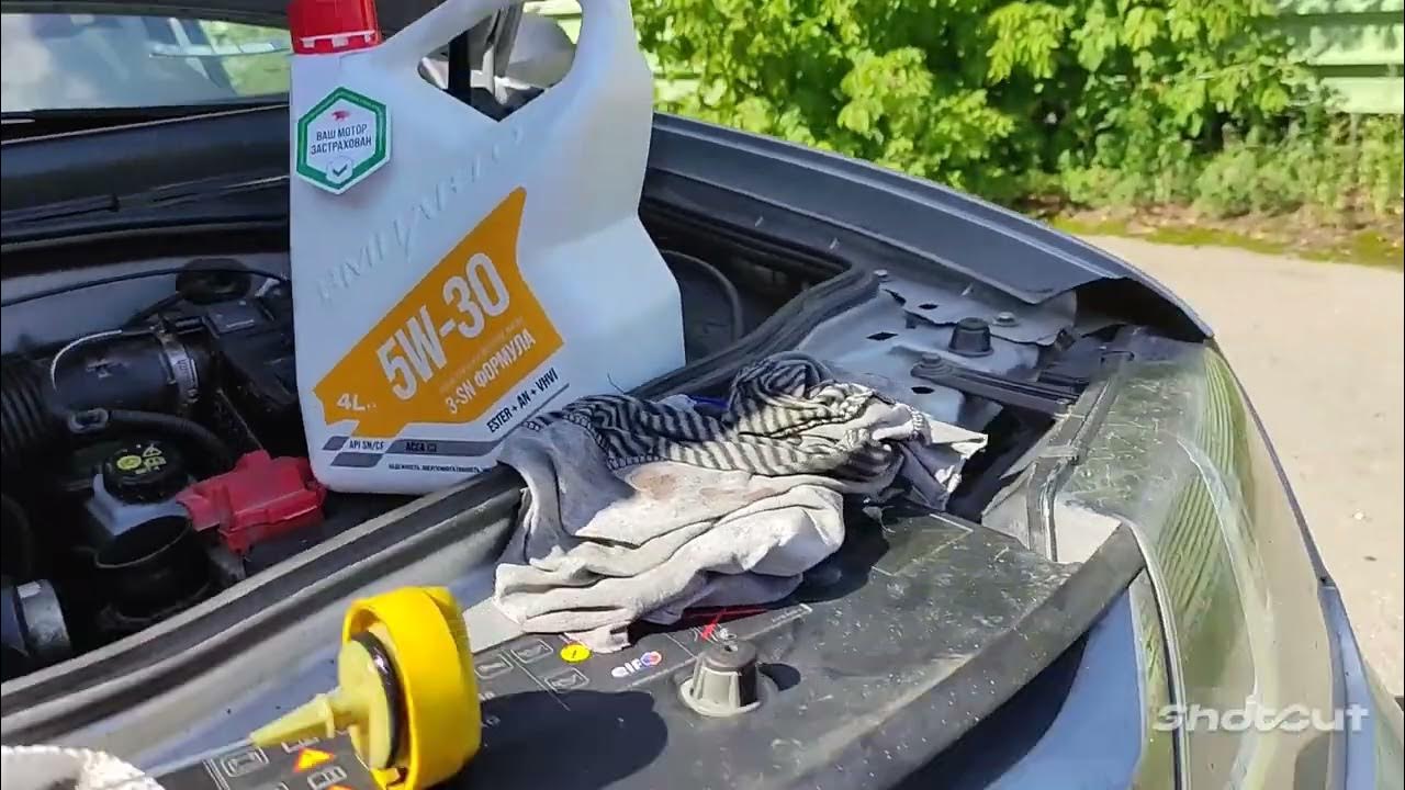 Масло ВМП Авто 5w30 C3 в Renault Duster 1.5 dCi - YouTube