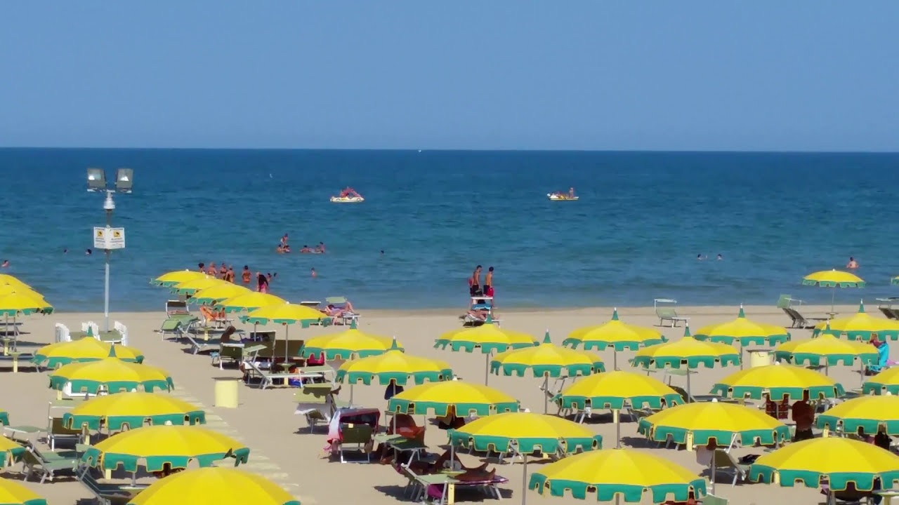 Rimini Beach, Italy - YouTube