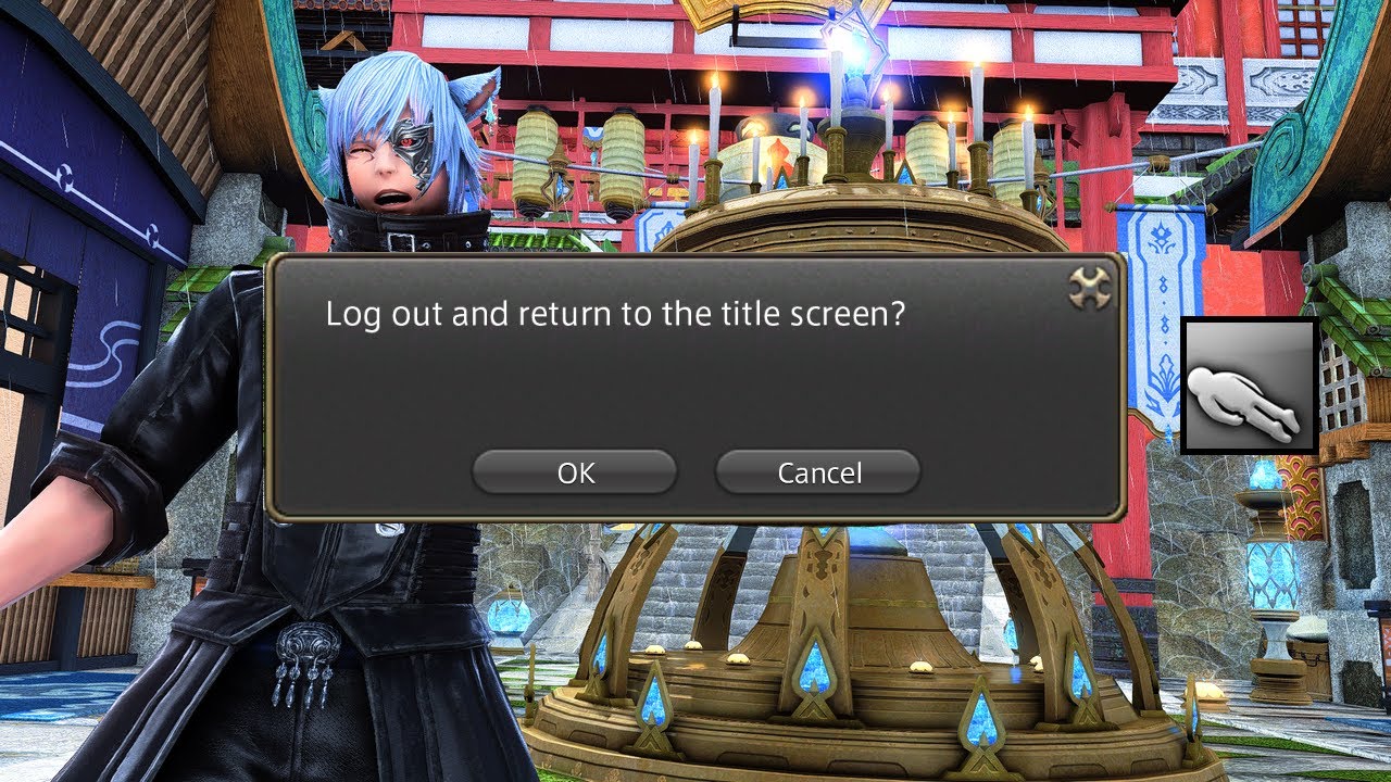 Logging out with /playdead | FFXIV - YouTube