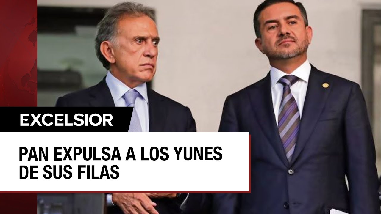 PAN expulsa del partido a Miguel Ángel Yunes Márquez y a su padre - YouTube