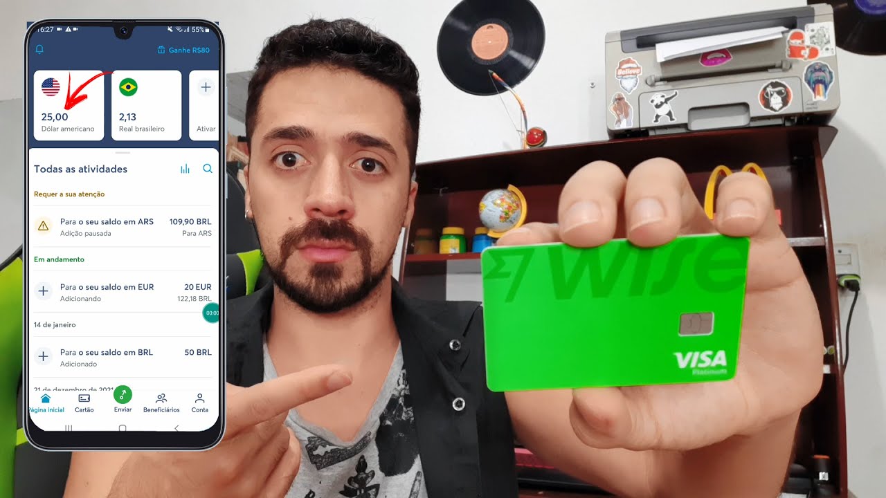 COMO ADICIONAR VALOR NA CONTA WISE - YouTube