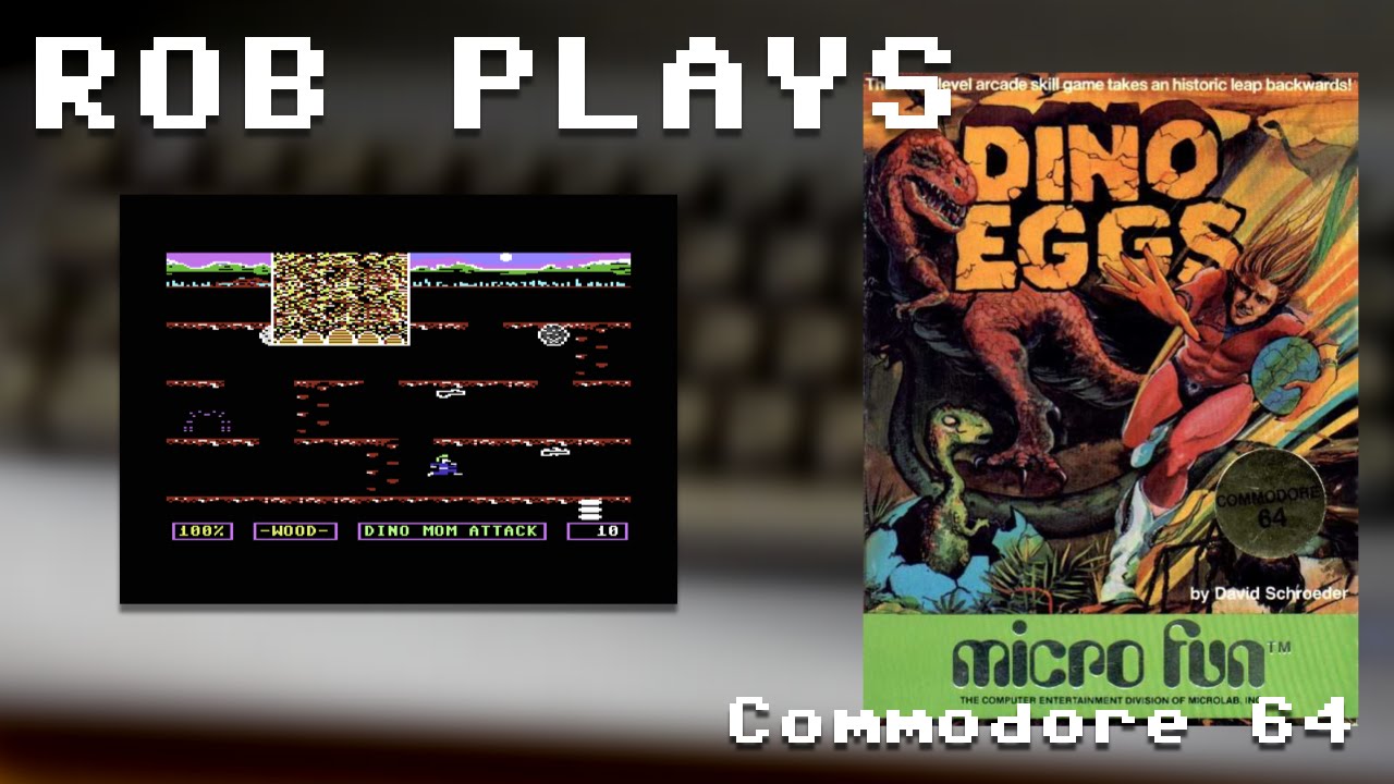 Rob Plays S4E23: "Dino Eggs" on Commodore 64 - YouTube