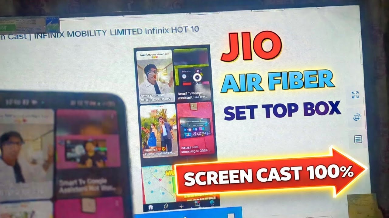 Jio Set Top Box Screen MirroringWith Sound |Jio AirFiber & Jio Fiber ...