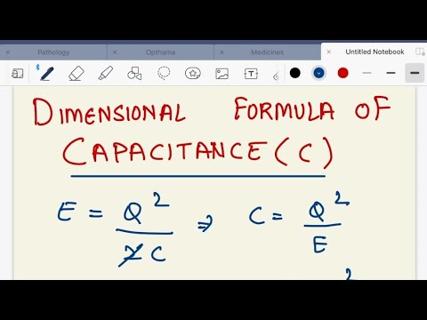 Trick for Dimensional Formula of Capacitance (C) #dimensional # ...