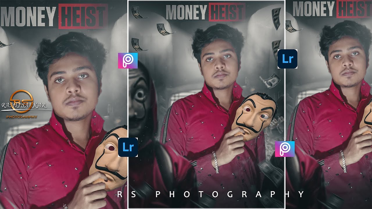 Money Heist || Photo Editing | Viral Your Photo | Picsart And Lightroom ...