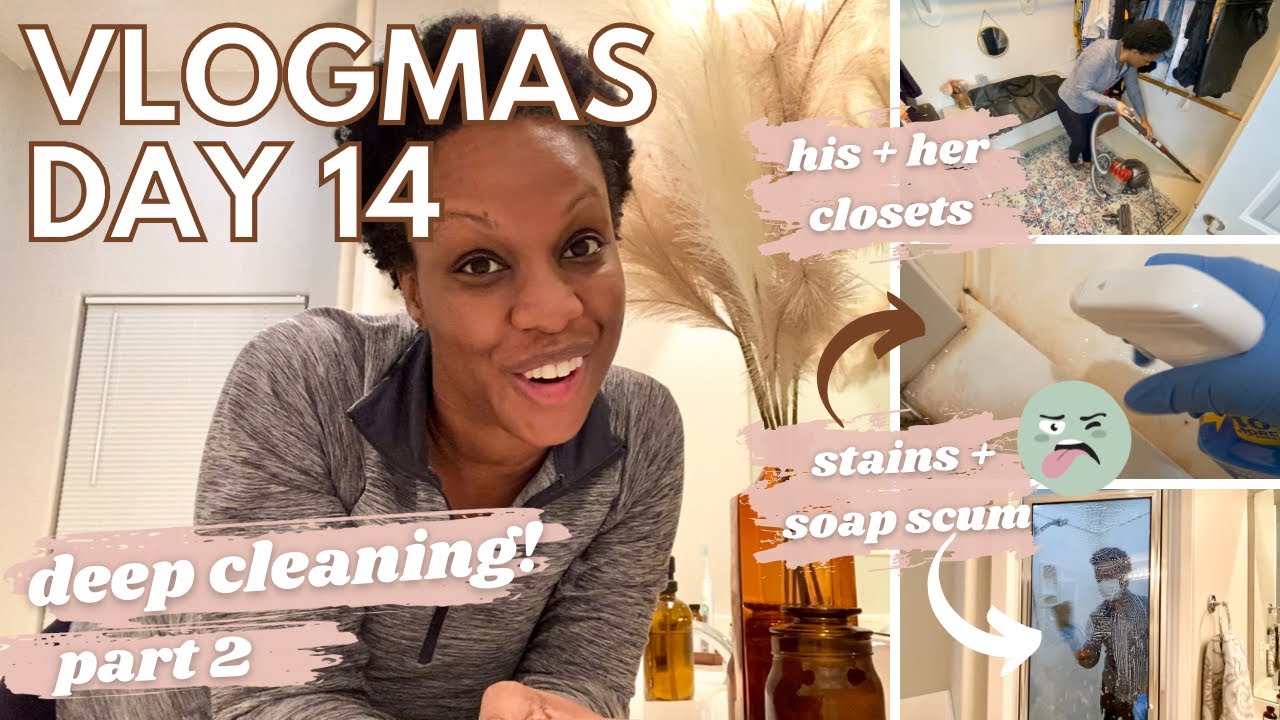 DEEP CLEANING Master Bathroom and 2 Closets | BEDROOM Clean With Me Pt ...
