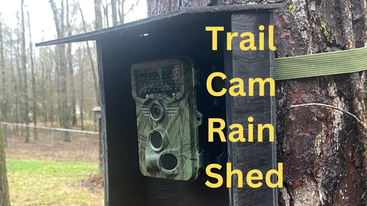 The Easiest Way To Keep Your Trail Cam Lens Out Of The Rain! - YouTube