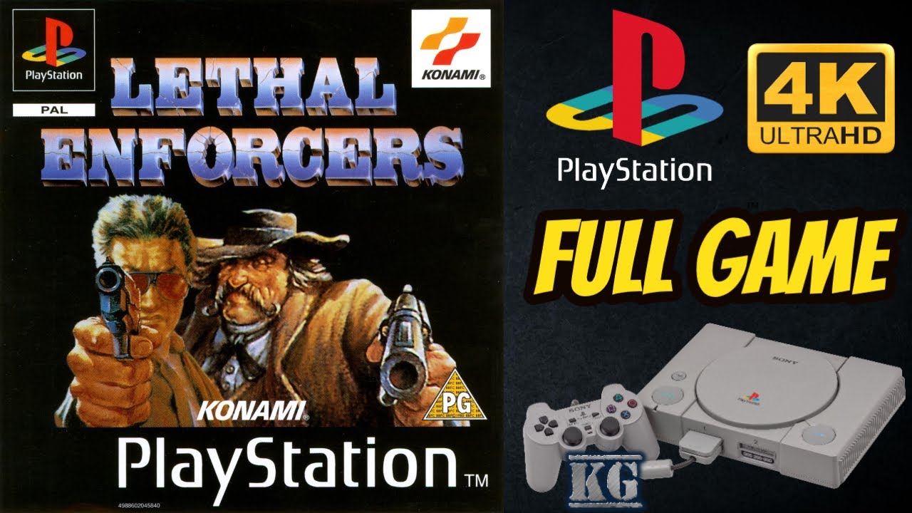 Lethal Enforcers I & II | PS1 | 4K60ᶠᵖˢ UHD🔴| Longplay Walkthrough ...