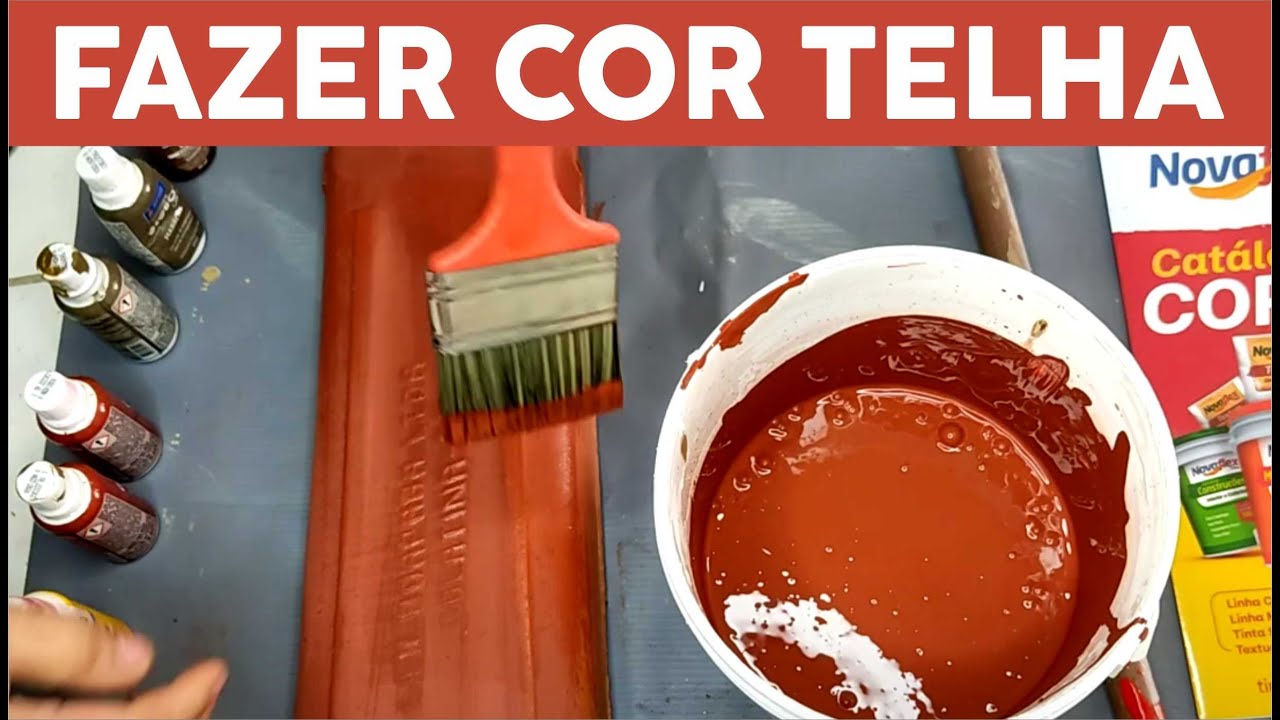 Como fazer a COR TELHA, Terracota - YouTube