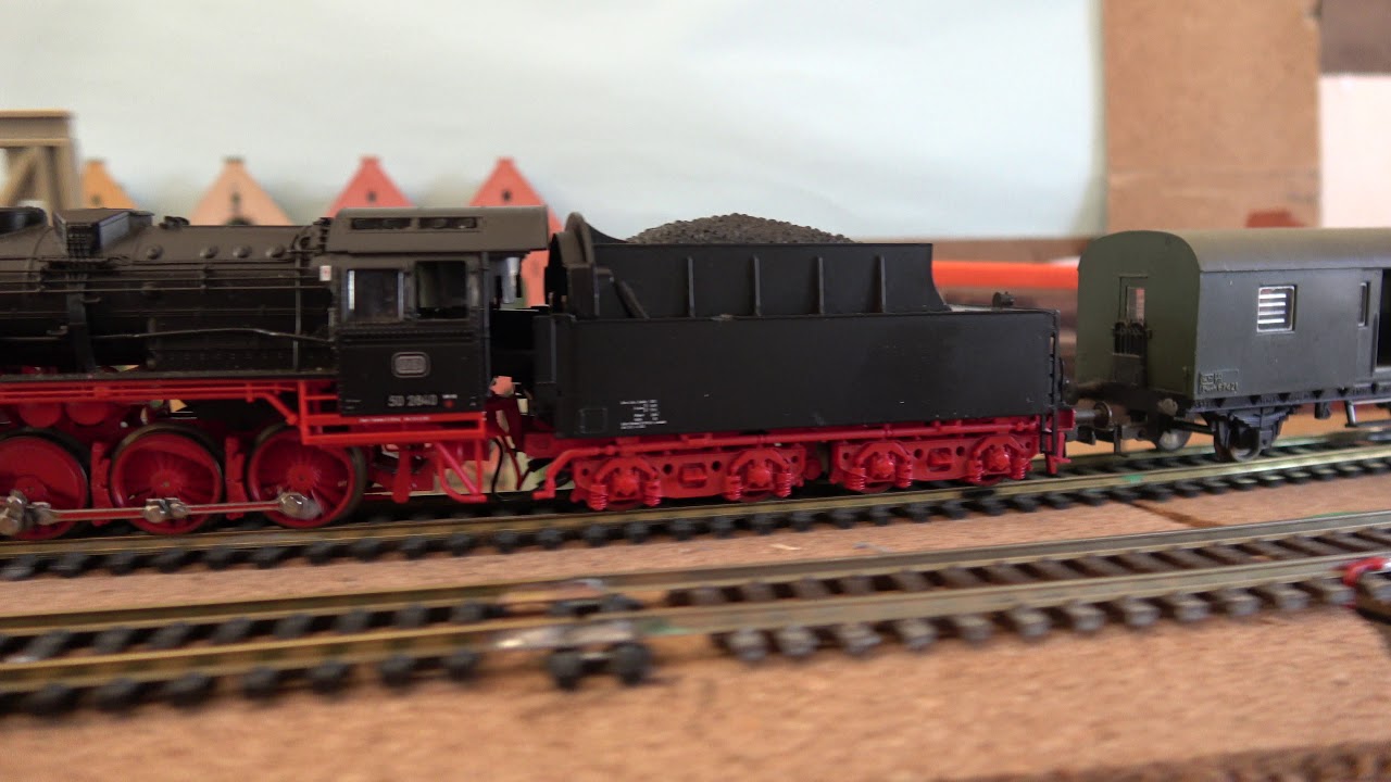 Roco DB class 44, Roco and Fleischmann class 50, E 10 with a military ...