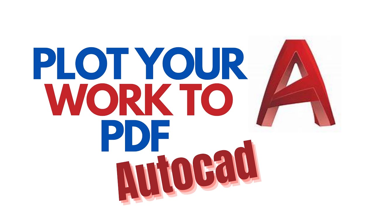 Plot your work to an A4 pdf paper in AutoCAD - YouTube
