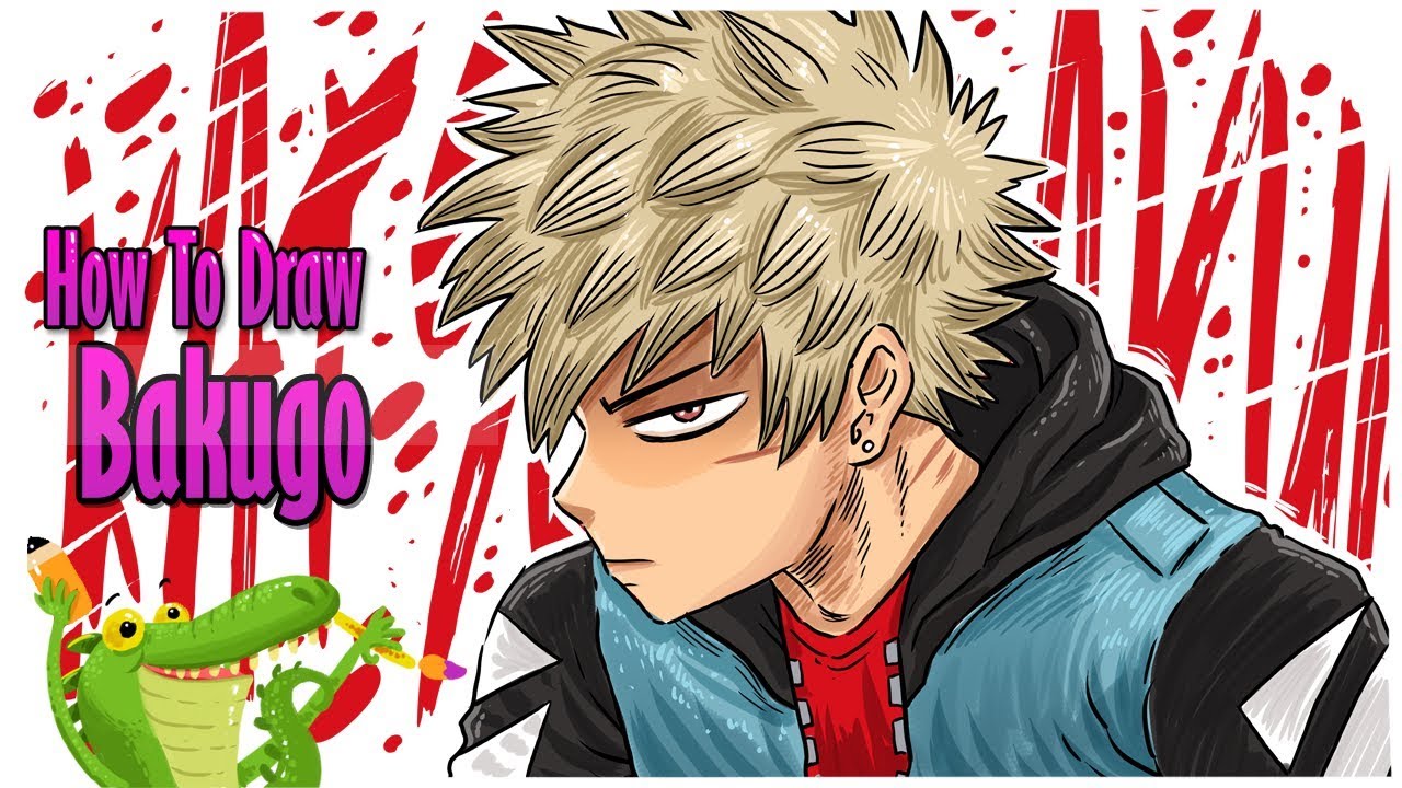 How To Draw Katsuki Bakugo | My Hero Academia - YouTube