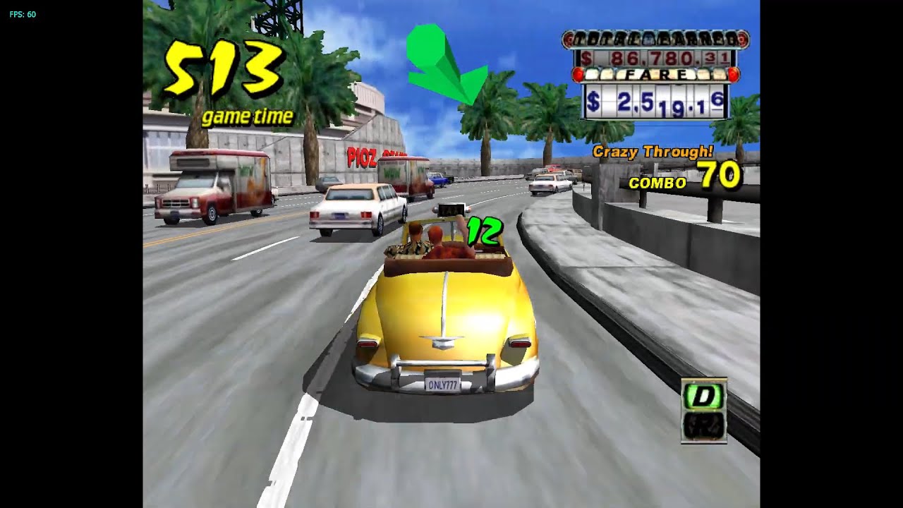 Crazy Taxi (Default Settings) - Arcade - $136,132.29 - Gus - 219 ...
