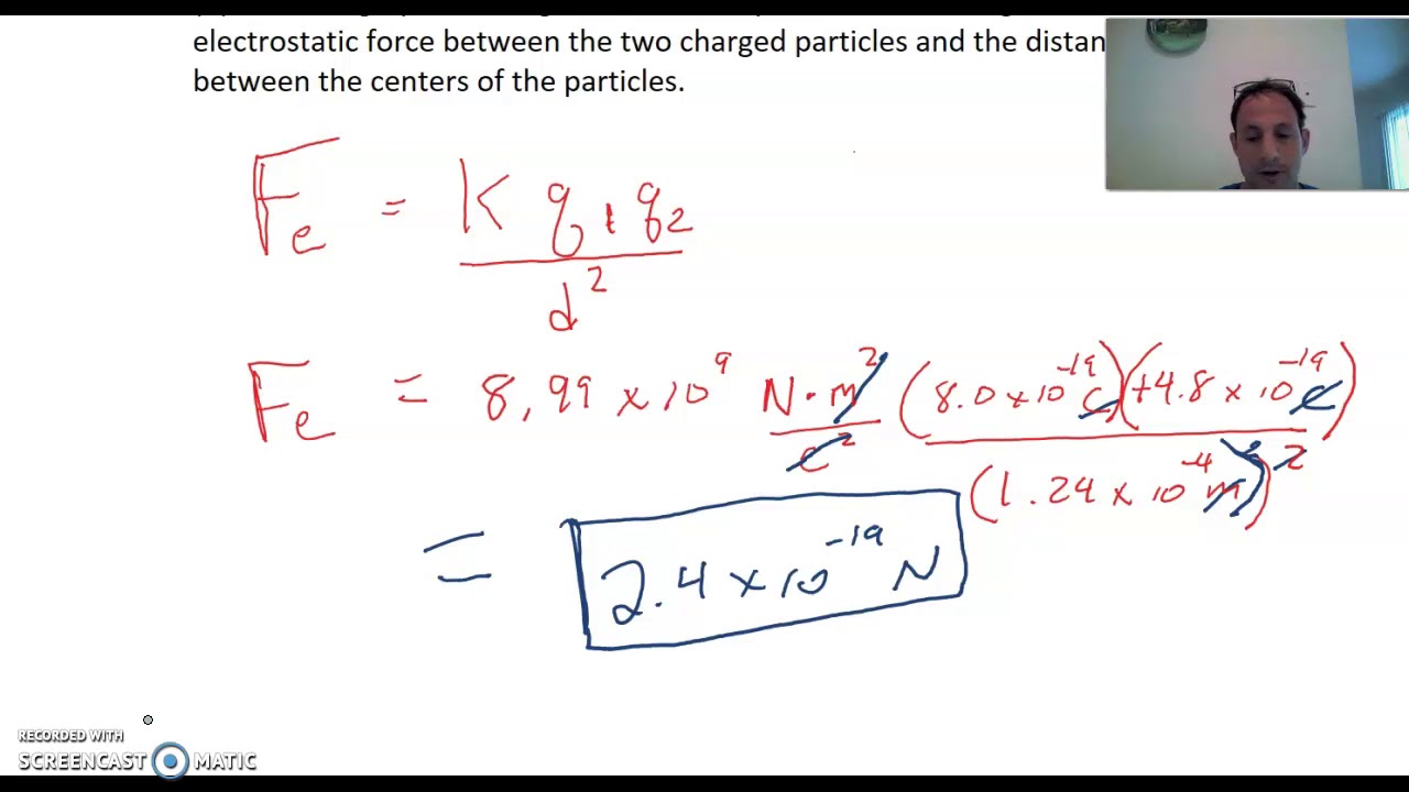 Electrostatic Force problems #1 - YouTube
