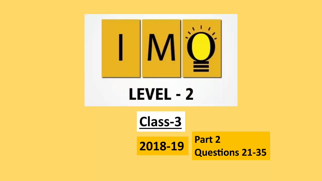 IMO Level 2 Question Paper For Class 3 With Solutions YouTube imo-level-2-question-paper-for-class-3-with-solutions-youtube