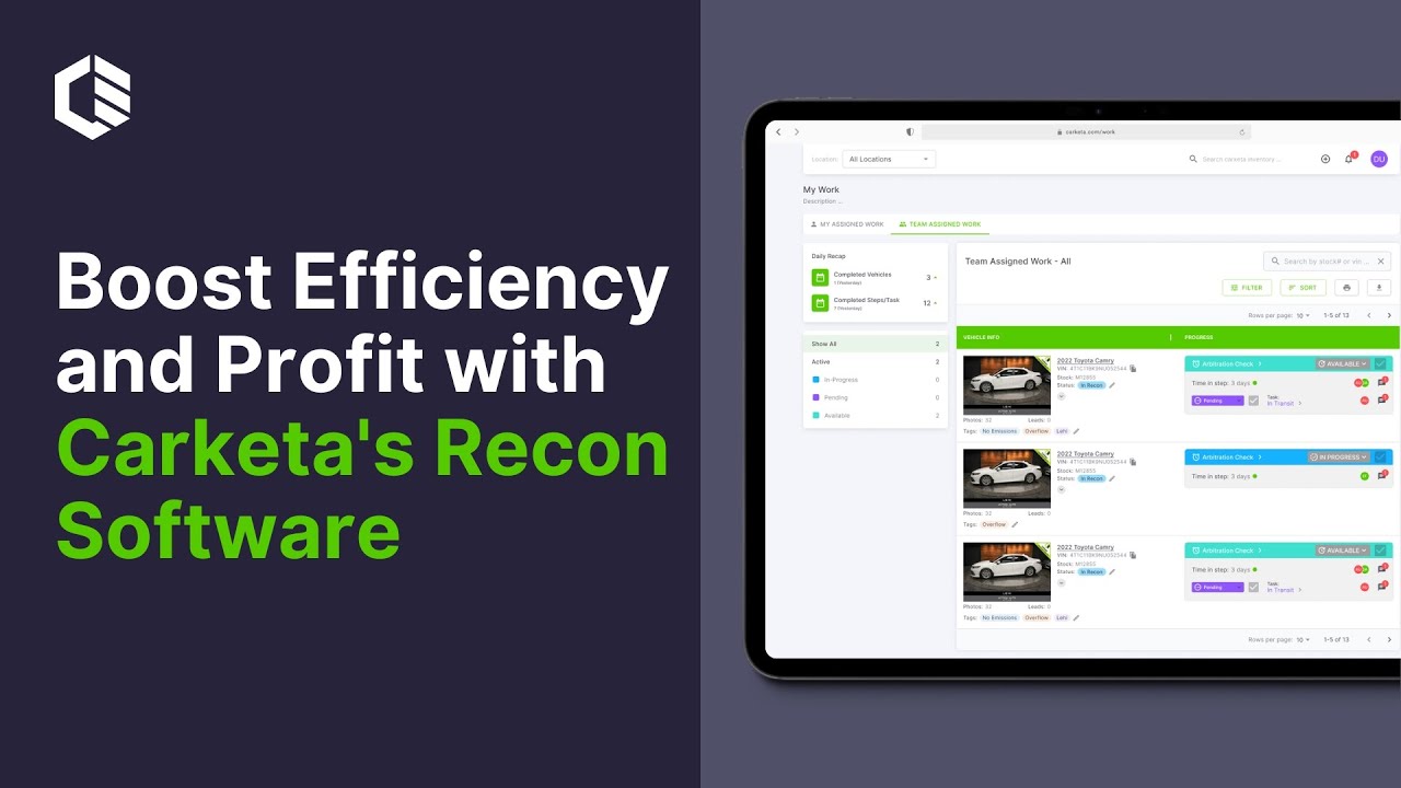 Boost Efficiency and Profit with Carketa's Recon Software - YouTube