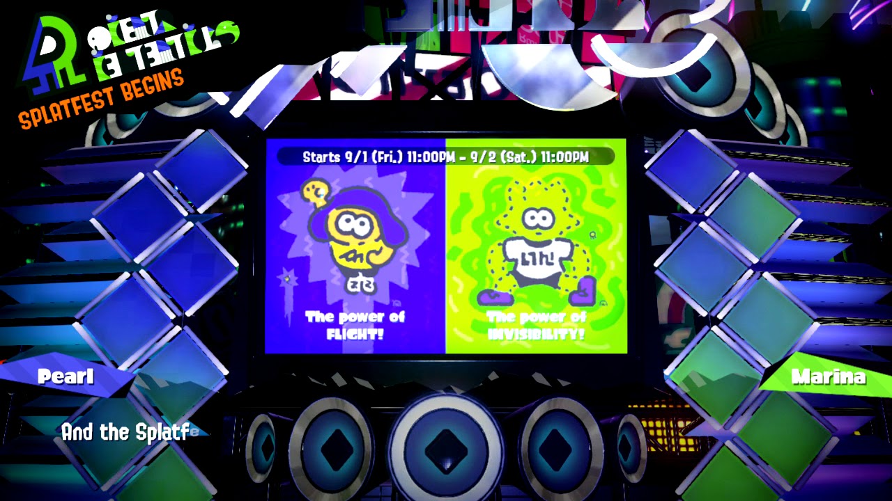 Splatfest: Flight vs. Invisibility Intro - YouTube