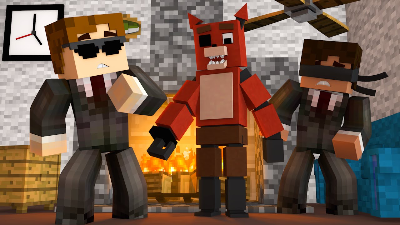 FNAF World - FIGHTING EVIL FOXY! (Minecraft Roleplay) Night 4 - YouTube