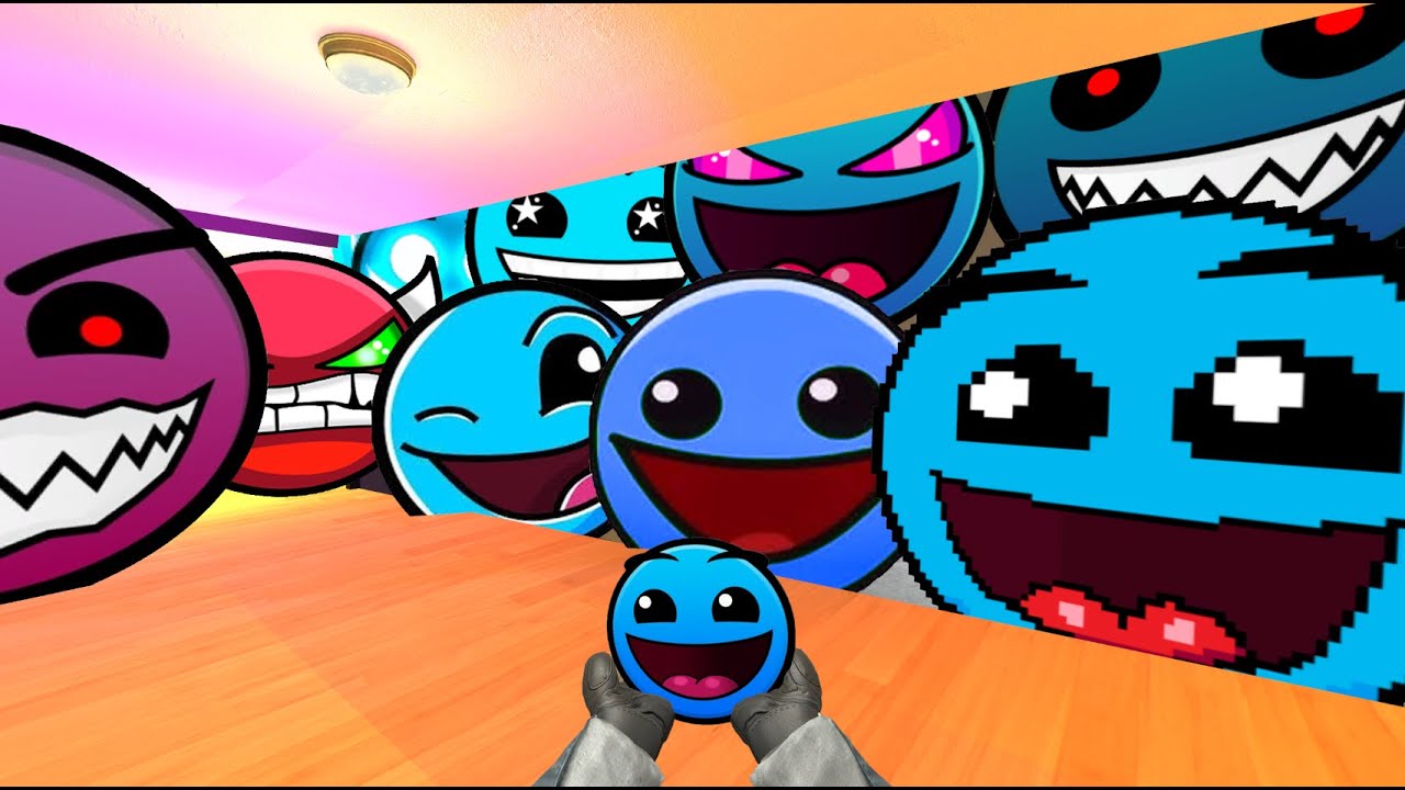 Saving Baby BlueFace From Geometry Dash Emoji "WATER IN THE HILL" And ...