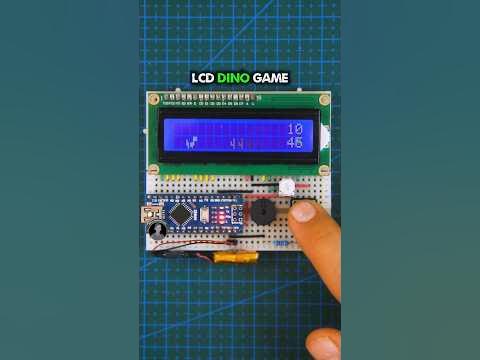 Arduino Project - LCD Dino Game | Chrome Dinosaur (View description for parts & diagram) #shorts ...
