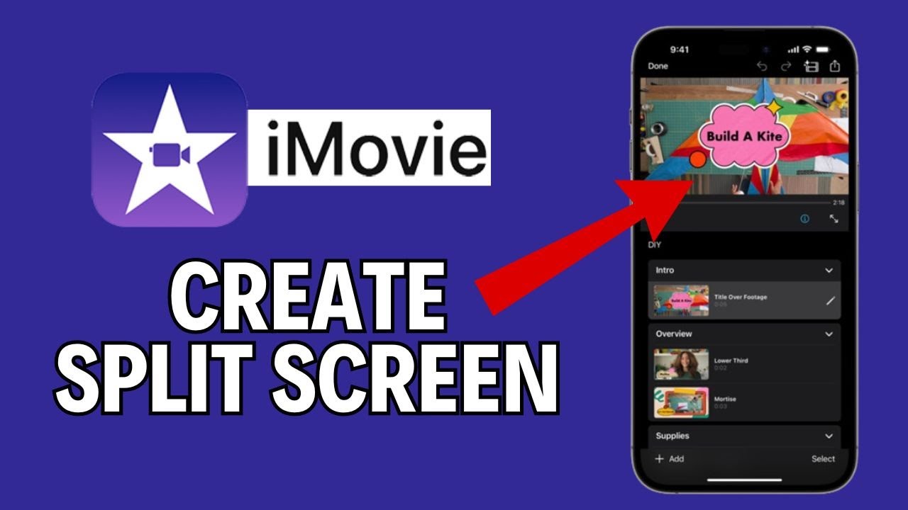 How to Create Split Screen in iMovie 2024? - YouTube