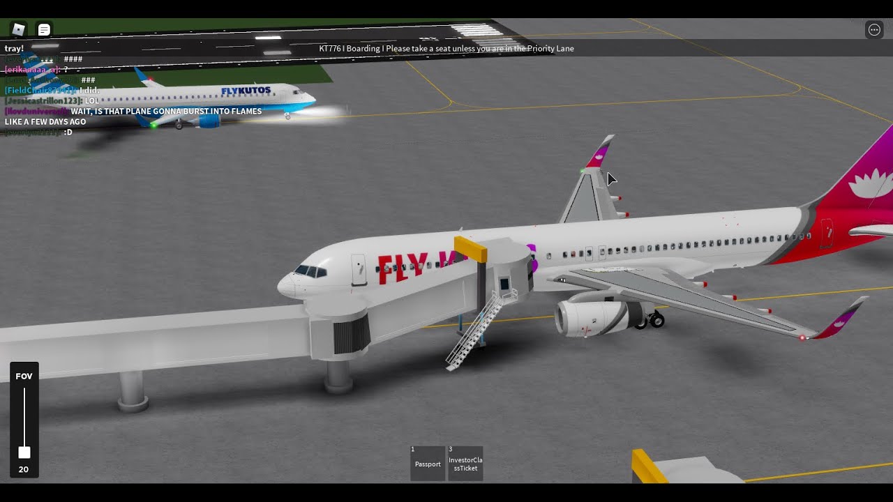 Roblox Fly Kutos Flight: Reviewing the new Boeing 757 in First Class ...