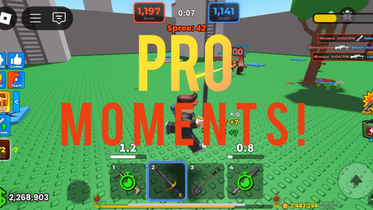 PRO MOMENTS! 🔥💯🎉 in Underground war 2.0 ⚔️ [NUKE]! ☢️ In Roblox! - YouTube
