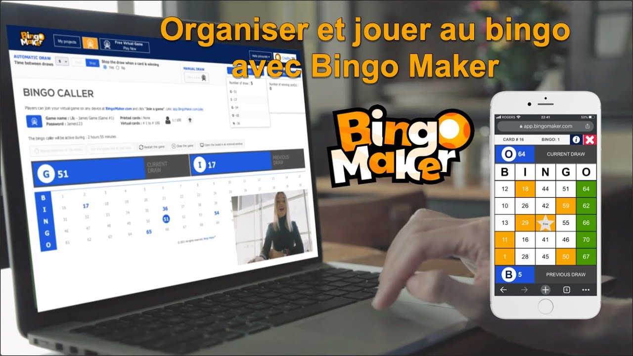 Organiser et jouer au bingo avec Bingo Maker - YouTube