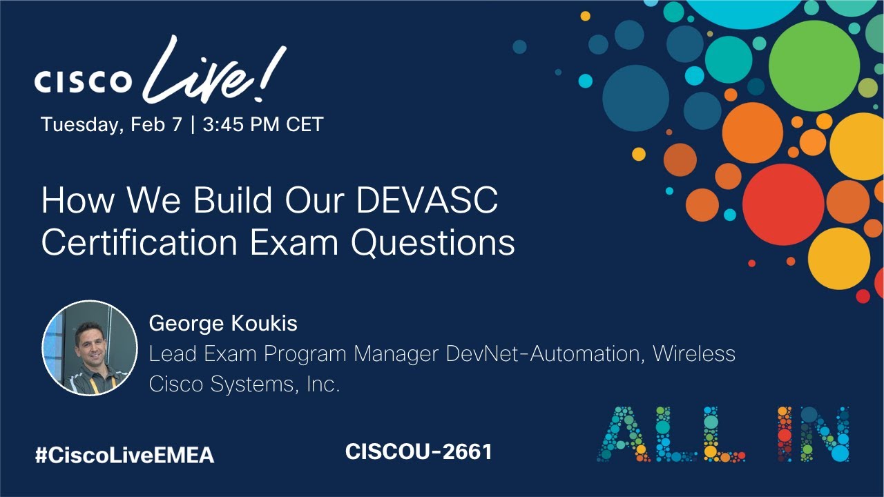 How We Build Our DEVASC Certification Exam Questions - YouTube