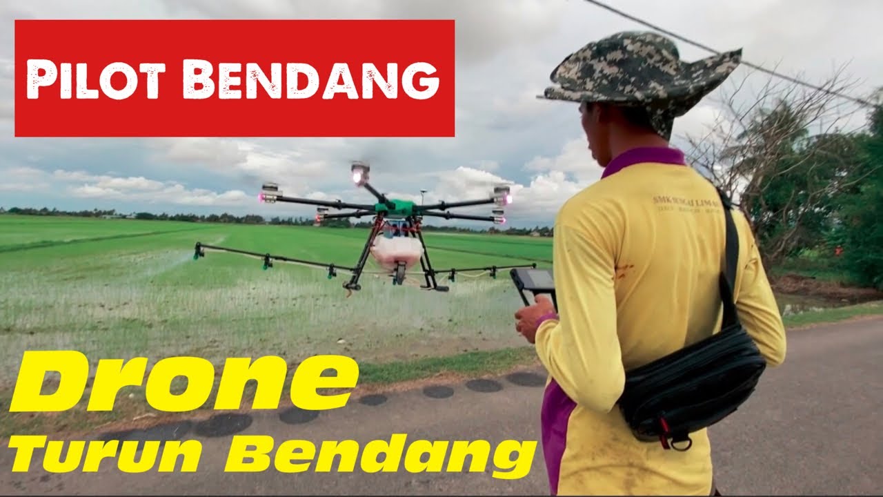 Pilot Bendang | Sembur Racun Padi Guna Drone - YouTube