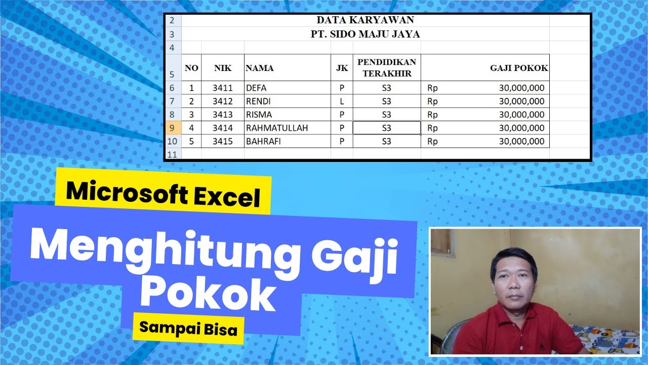 EXCEL MEMBUAT TABEL DATA KARYAWAN YouTube EXCEL MEMBUAT TABEL DATA KARYAWAN YouTube
